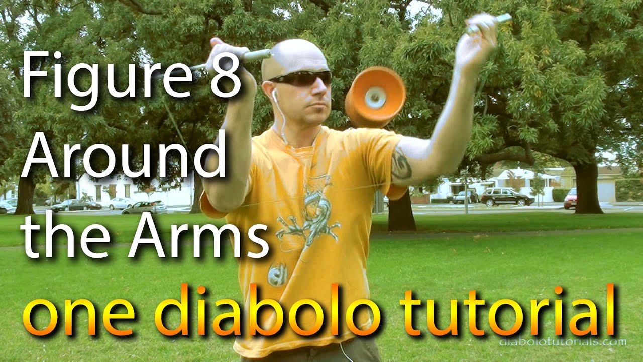 Diabolo Tutorial - One Diabolo Figure 8 Around the Arms - YouTube