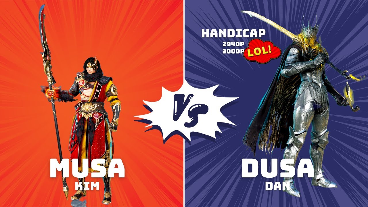 Dusa 294-300dp handicap vs Kim Musa - YouTube