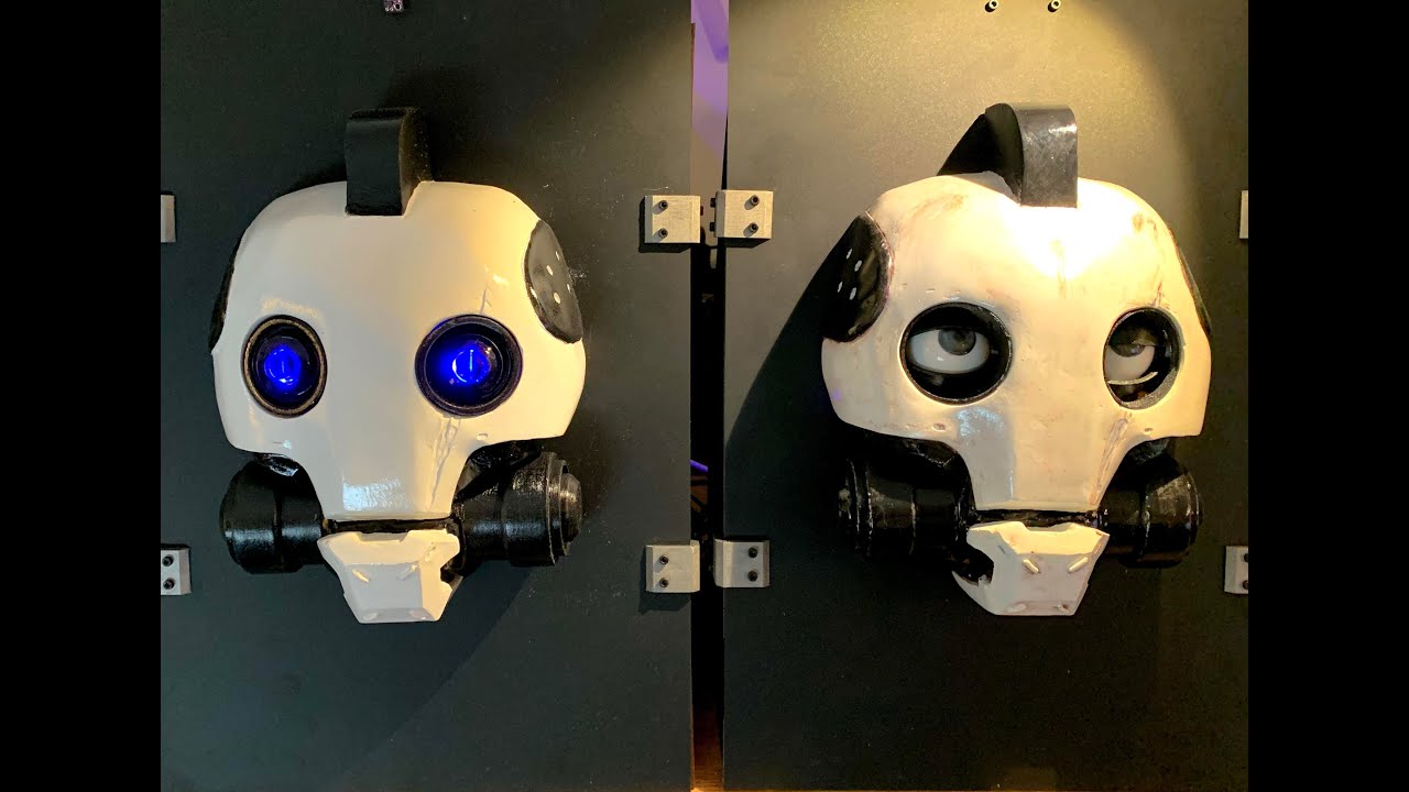 Face Tracking Animatronic Eye Mechanism - YouTube