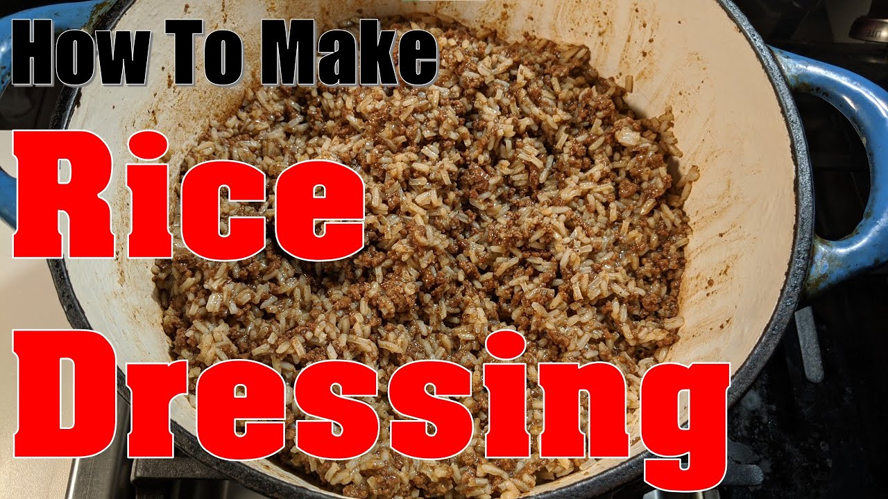 How To Make Rice Dressing - YouTube