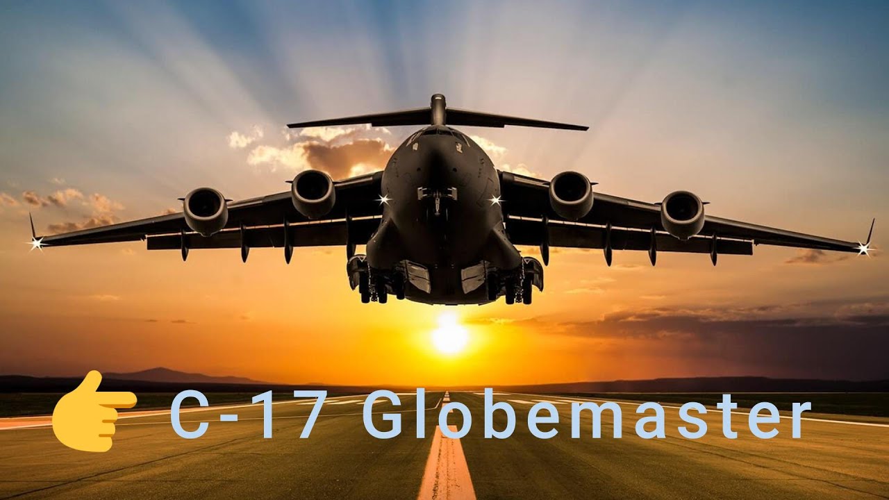 ️ C-17 Globemaster III Epic Takeoff & Landing | Powerful Military Cargo ...