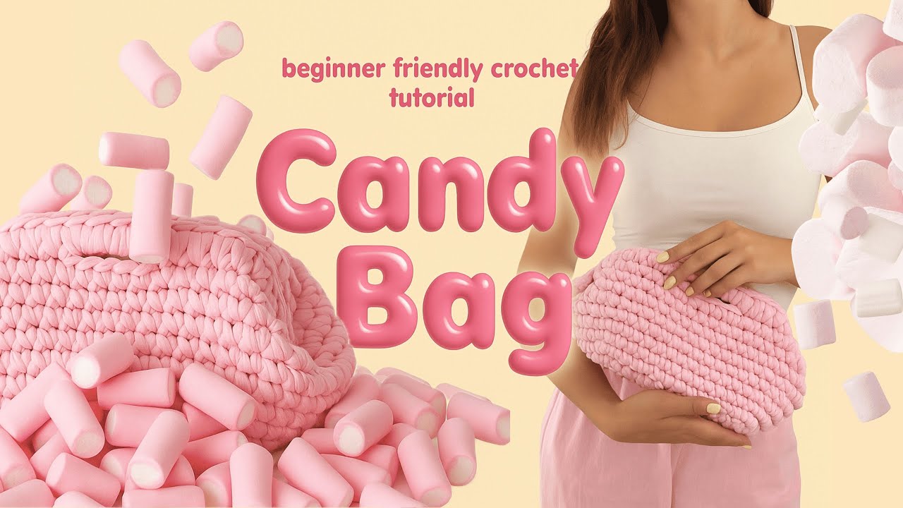 Crochet Candy Bag Easy Tutorial - YouTube