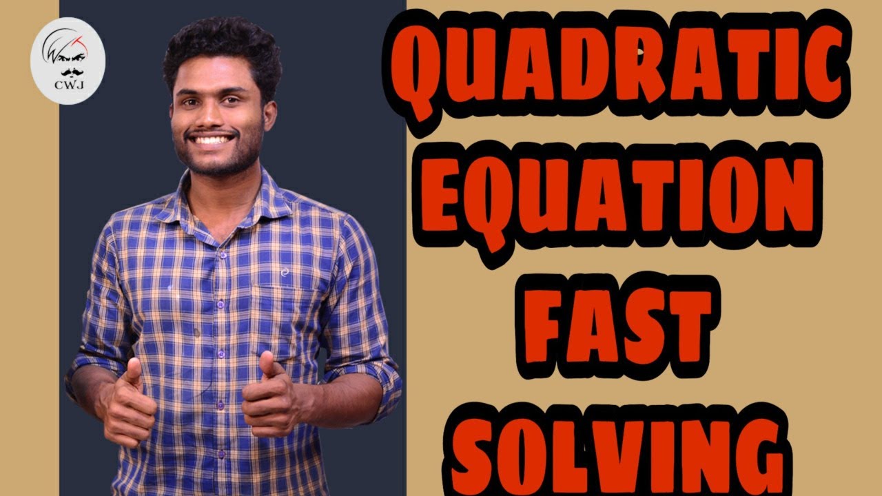 QUADRATIC EQUATION 20 QUESTION IN 10 MINUTES | SPEED PRACTICE FOR ...