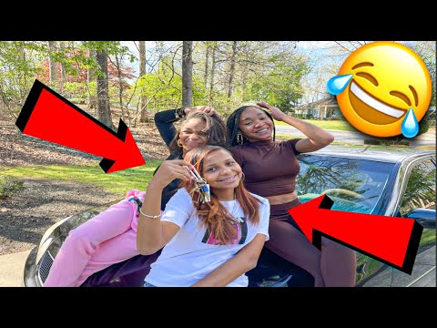 DELINA, MYA, AND QUEEN KHAMYRA STOLE IAN CAR!!! (OUR PERSPECTIVE)