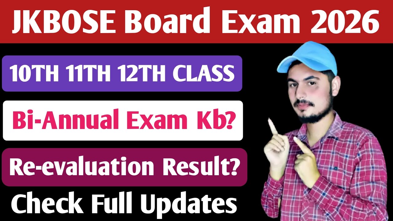 10th 11th 12th Class Jkbose | Bi-Annual Exam Forms | Exam Date & Result ...