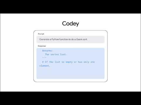 Google Codey: Generative AI for Code Generation - YouTube