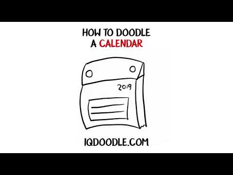How to Doodle a Calendar - IQ Doodle School