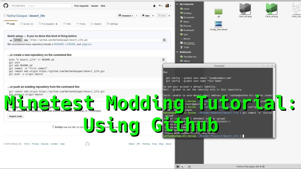 Minetest Modding Tutorial: Github - YouTube