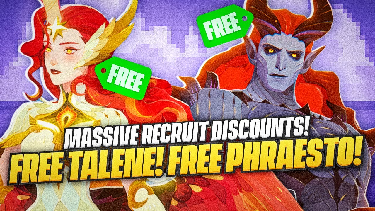 Free Talene and Phraesto now Available w/ Massive Recruitment Discount ...