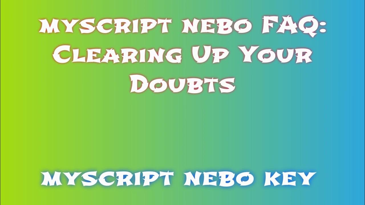 How to Install myscript nebo 2024: Beginner-Friendly Steps - YouTube