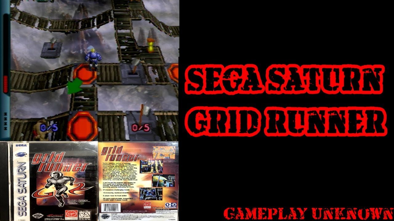 Gameplay Unknown AKA Grid Runner Sega Saturn - YouTube