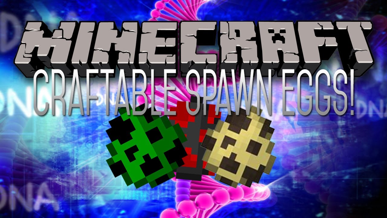 MINECRAFT | CRAFTABLE SPAWN EGGS 1.7.2 Mod Showcase! - YouTube
