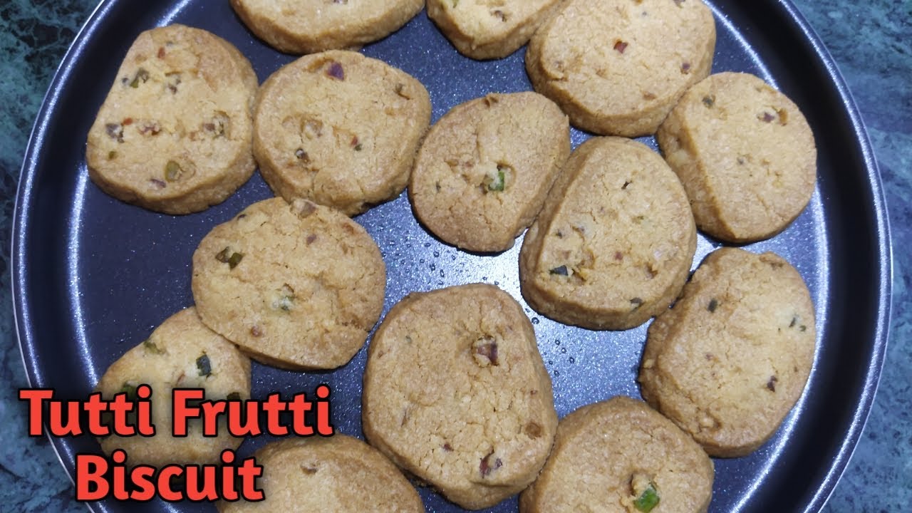 ବିସ୍କୁଟ ବନେଇବା //Tutti frutti biscuit recipe // how to make biscuit at ...