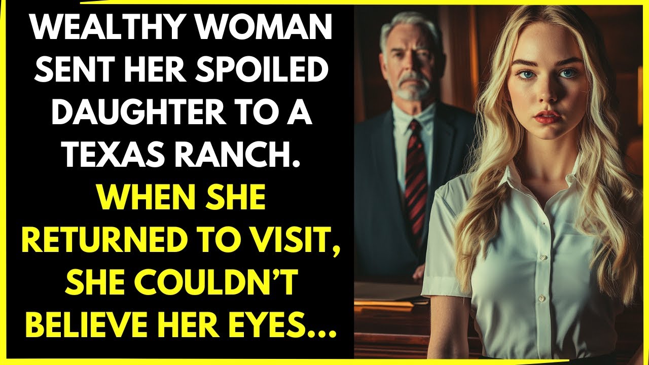 WEALTHY WOMAN SENT HER SPOILED DAUGHTER TO A TEXAS RANCH. WHEN SHE ...