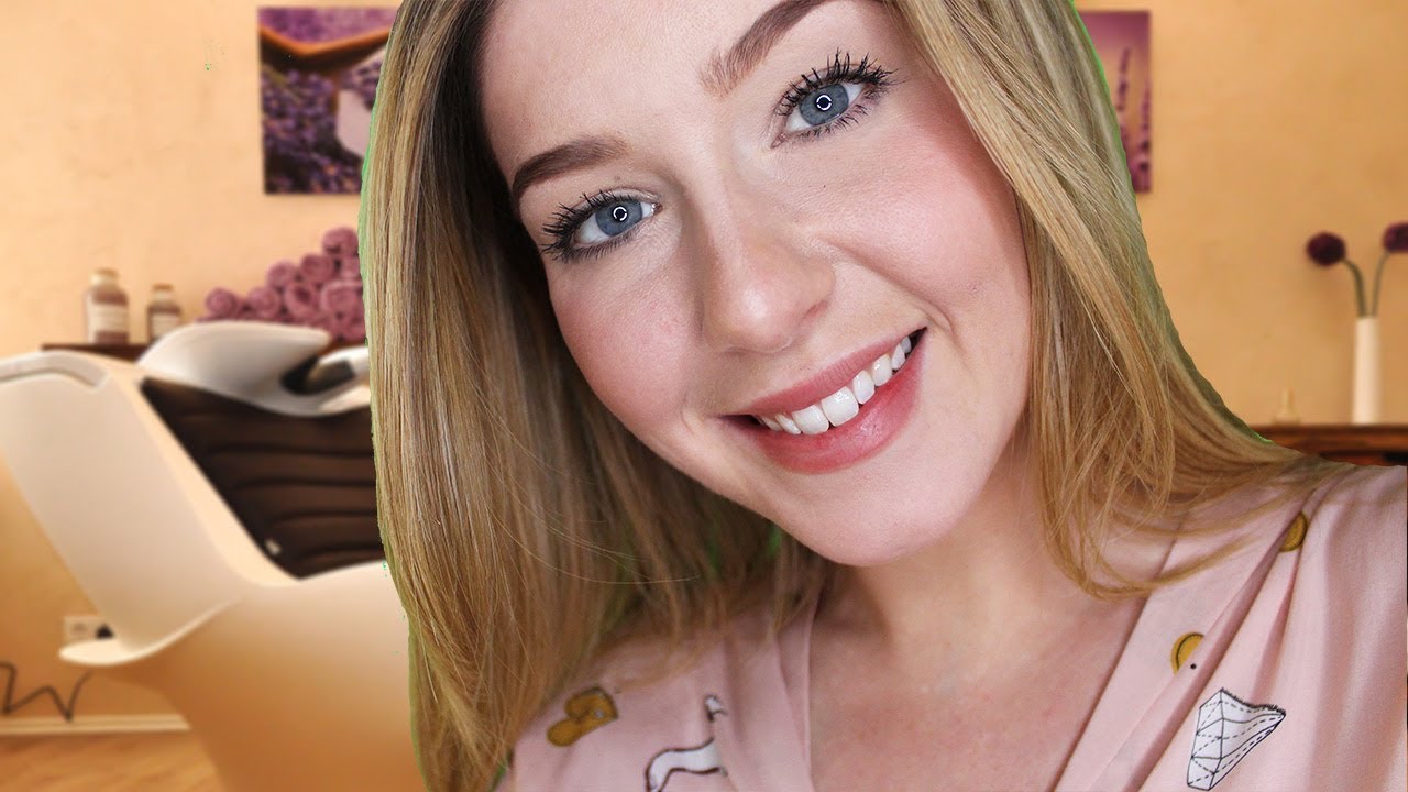 [ASMR] Salon Hair Wash and Blow Dry - YouTube