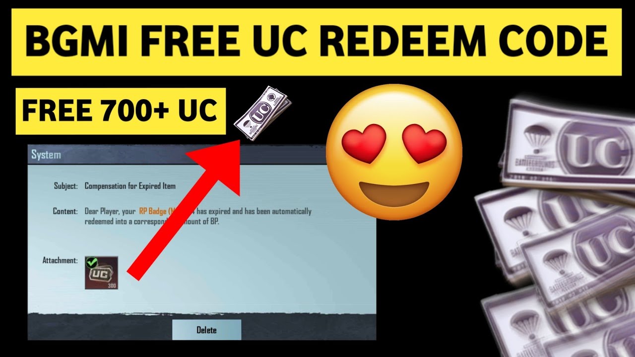 Trick To Get Free UC Redeem Code In BGMI - YouTube