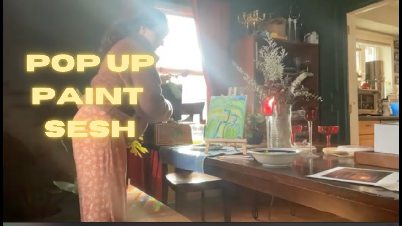 Pop up paint Stream + New Moon 1/29 - YouTube