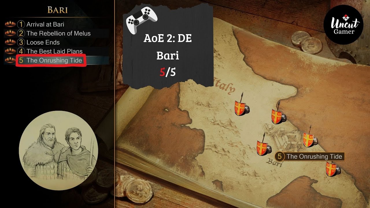 AOE2:DE / PS5 / Bari Campaign / The Onrushing Tide - YouTube