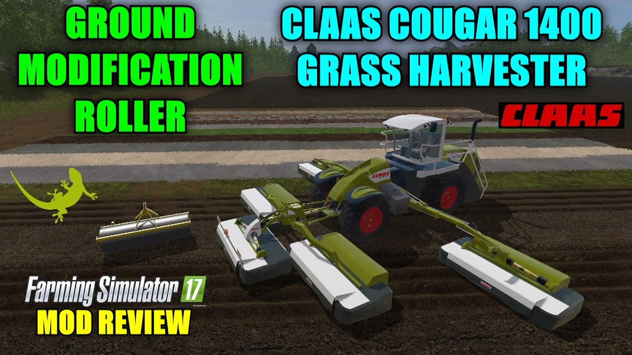 Farming Simulator 17 - Cougar 1400 Harvester & Ground Modification ...