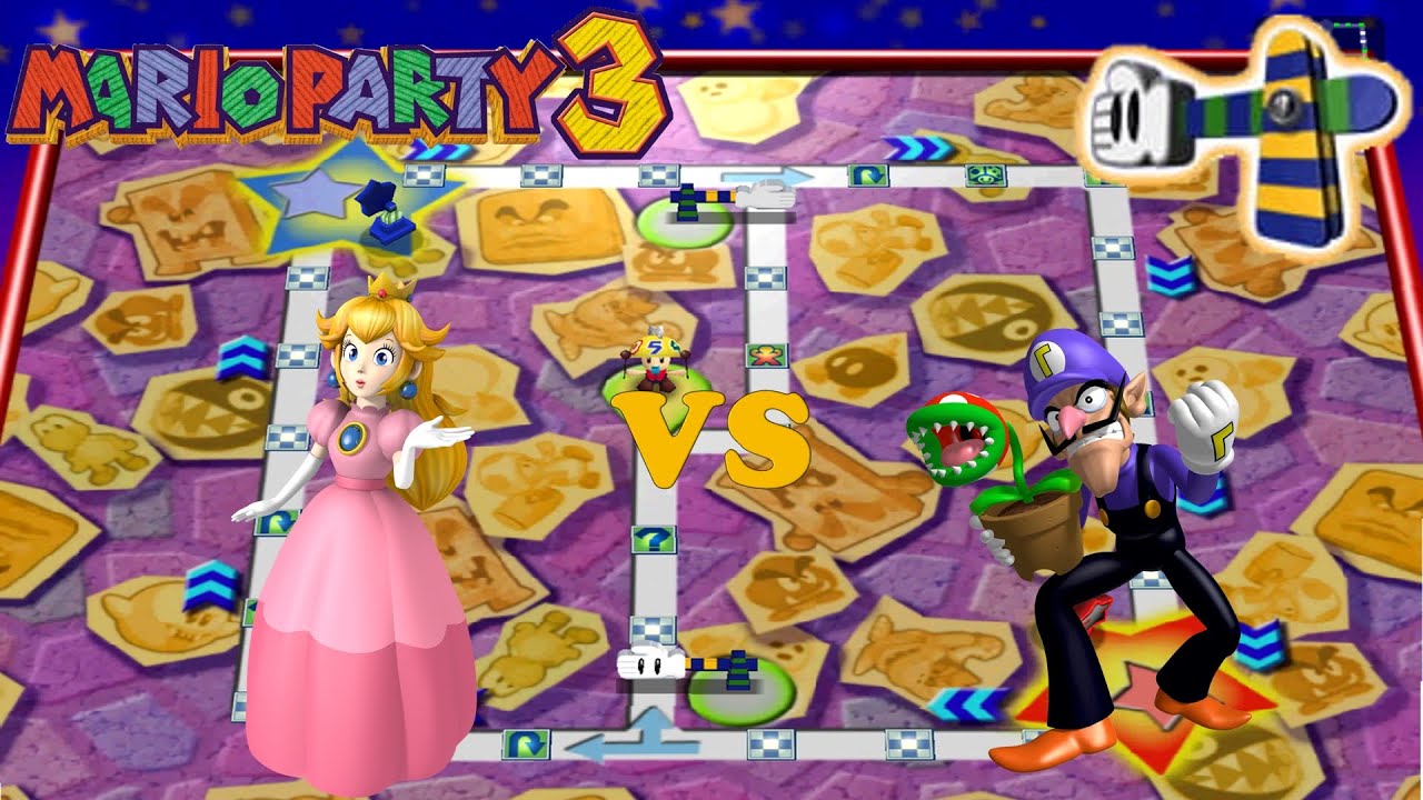 Mario Party 3 - Peach vs Waluigi - Gate Guy - YouTube