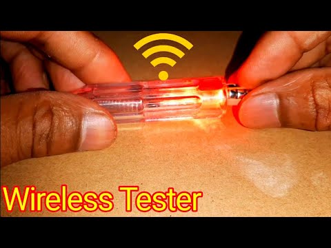 how to make wireless tester, using Gas light battery, magic tester ...