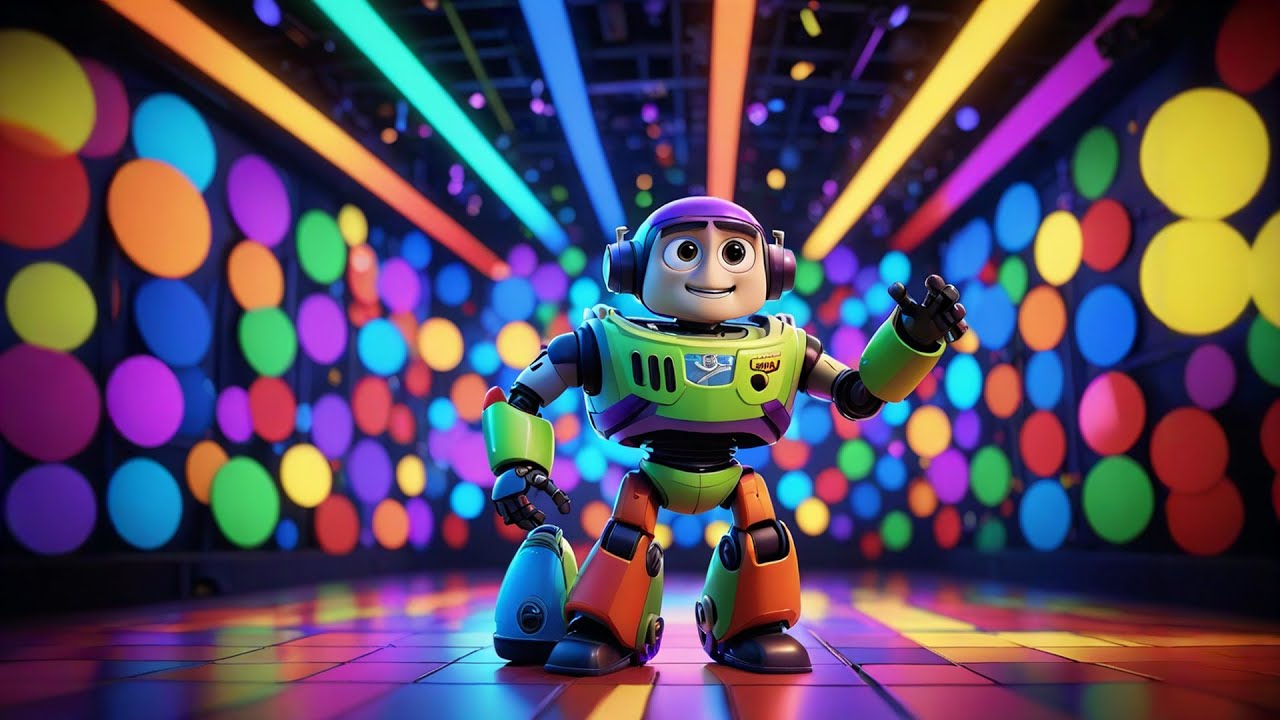 Robot’s Wacky Disco 🤖🕺 | Fun Kids Learning Video | Dance, Colors ...