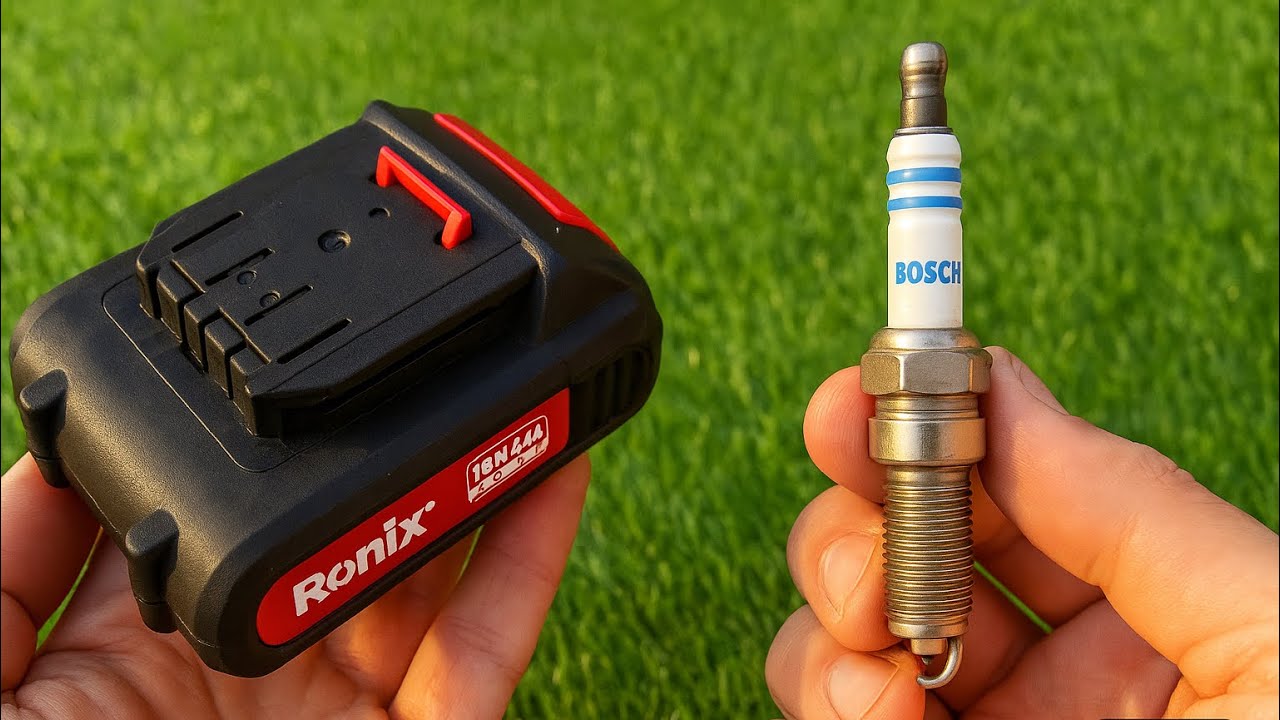 What Happens When You Connect a Spark Plug to a Drill Battery? | Diy ...