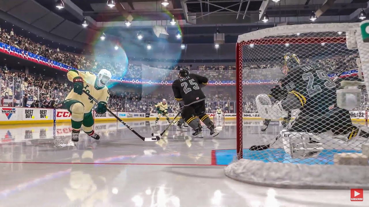 AHL vs ECHL! Iowa OT Thriller! Iowa Wild vs Iowa Heartlanders NHL 22 ...