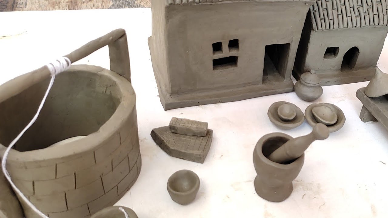 Mitti ka ghar | kitchen Tools || Small House Design - YouTube