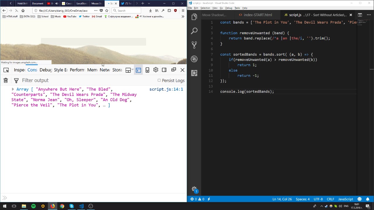 17. JS30 Sort Without Articles - YouTube