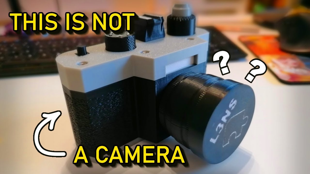 A Puzzle That Looks Like a Camera | L3ns 3d Printed Puzzle Box - YouTube