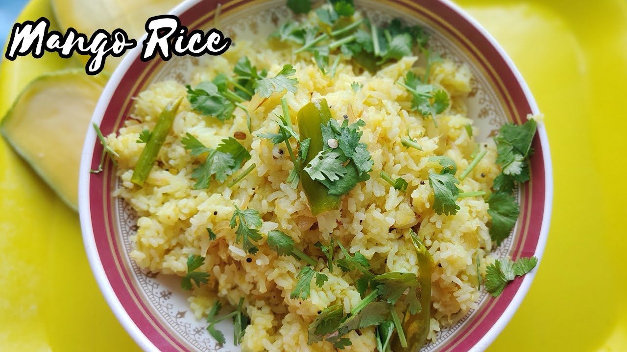 Mango Rice recipe/Raw mango rice/ maangai saatham/variety rice / lunch ...