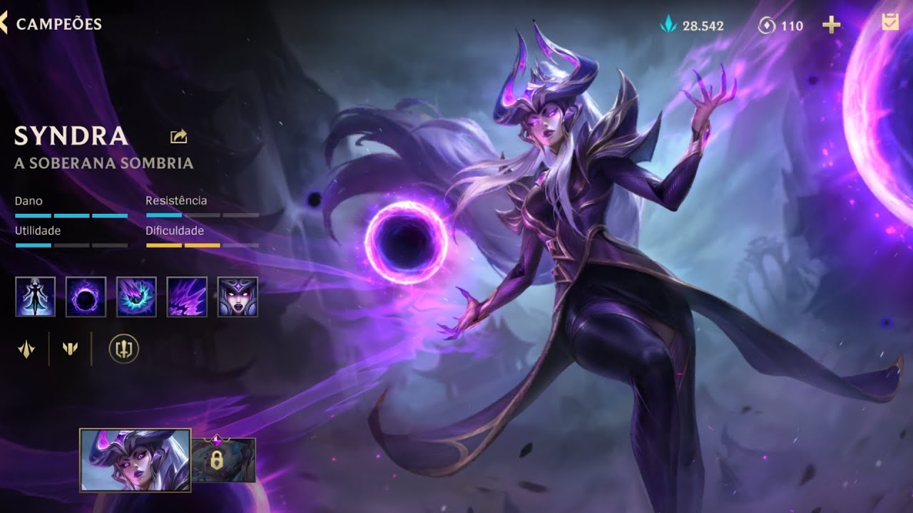 Syndra a Soberana Sombria, Testando a nova Personagem - YouTube