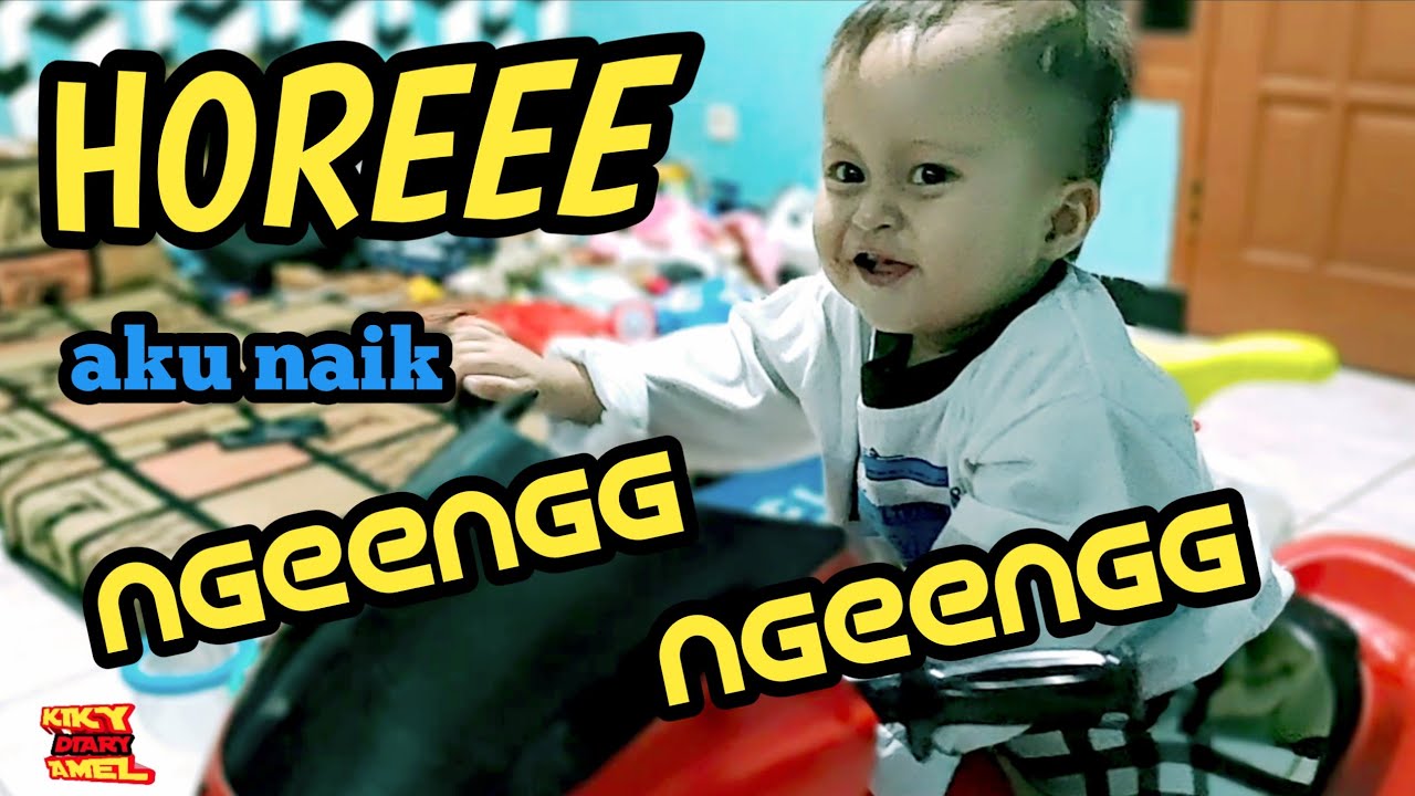 Virza activity - (eps 07) Virza belajar naik motor - YouTube