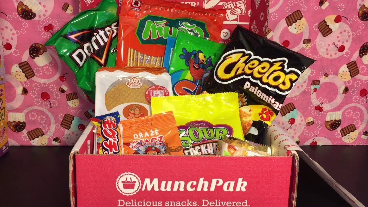 Unboxing MunchPak Snack Subscription Box Taste Testing & Review Snacks ...