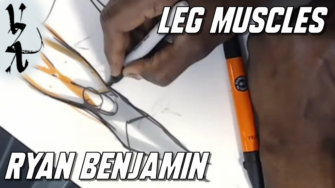 How To Draw Leg Muscles With Ryan Benjamin - YouTube