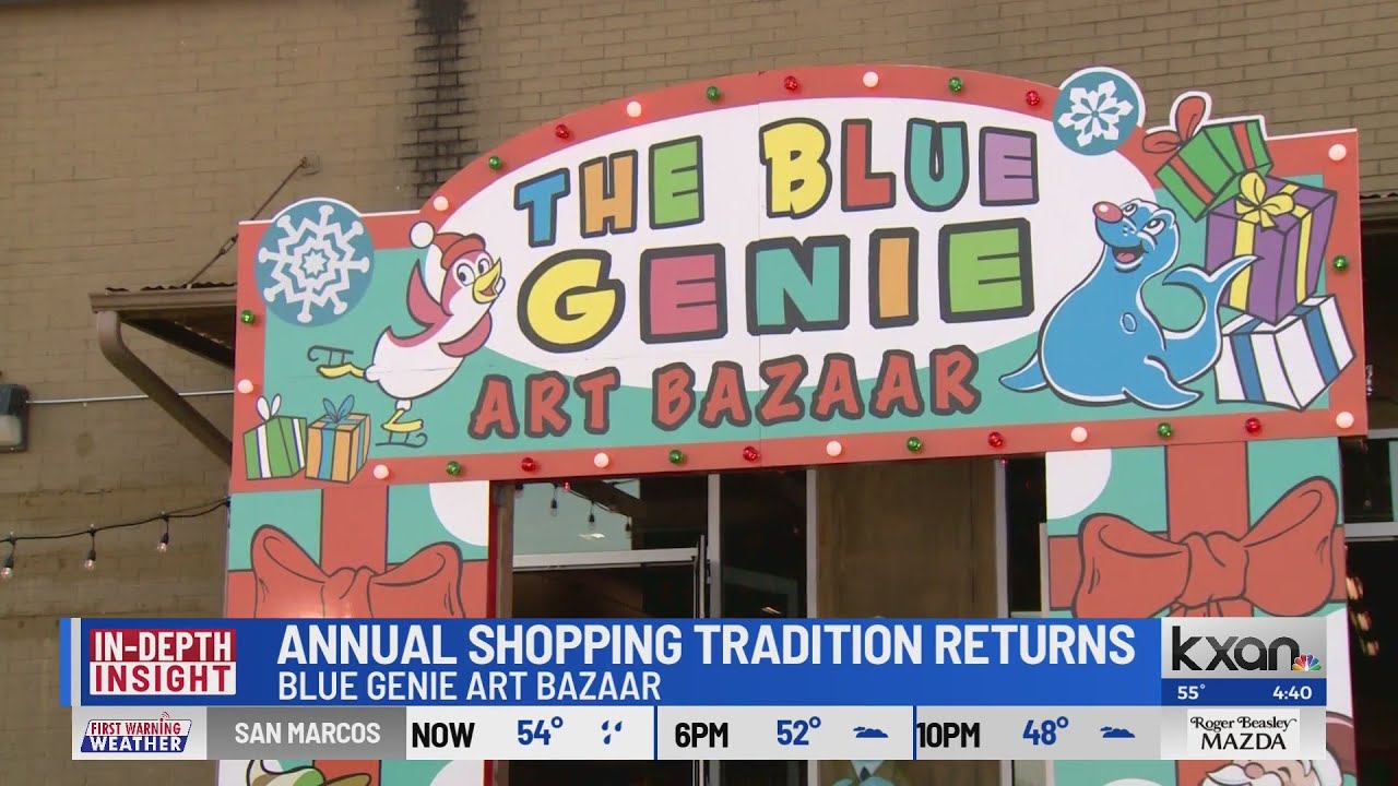 Blue Genie Art Bazaar reopens Friday - YouTube