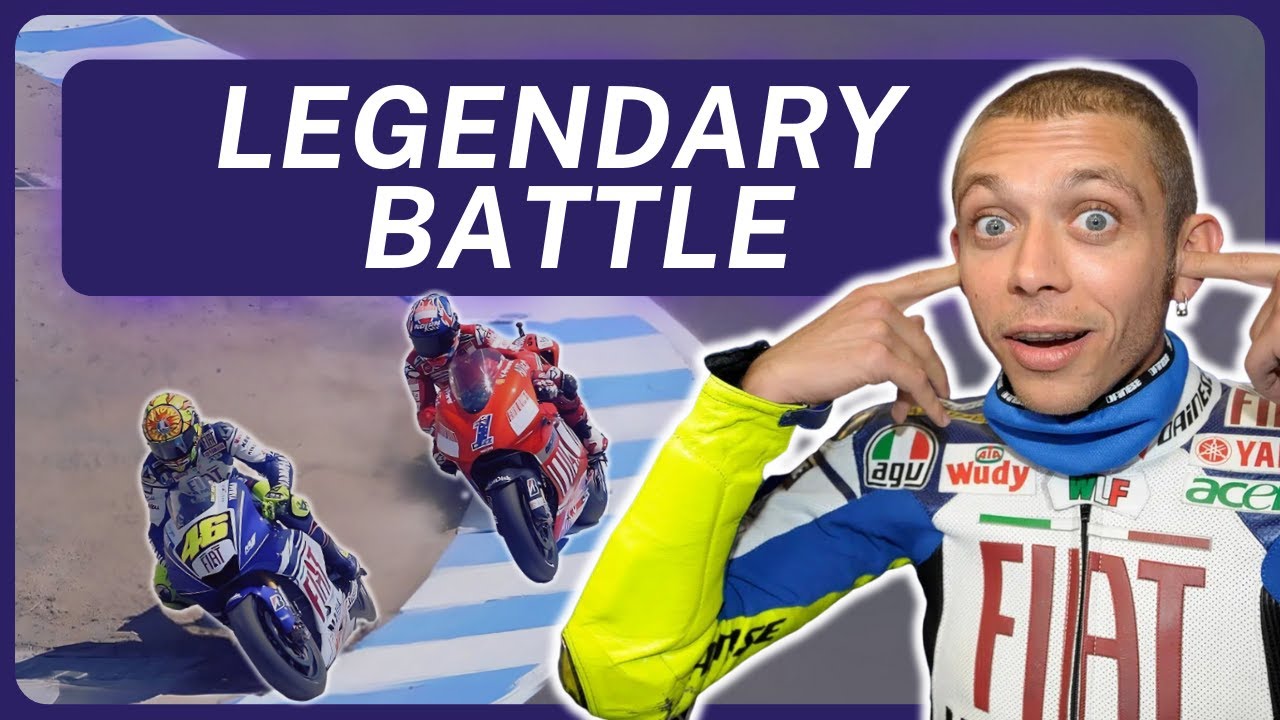 The Epic 2008 MotoGP Battle: Rossi vs Stoner at Laguna Seca! - YouTube