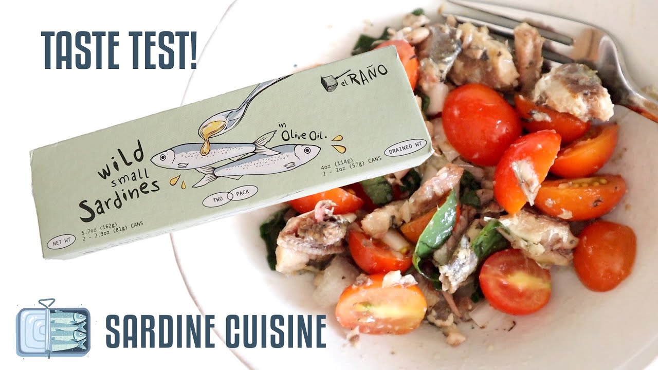 El Rano Wild Small Sardines Review 🐟 Tomato Basil Sardine Salad 🐟 ...