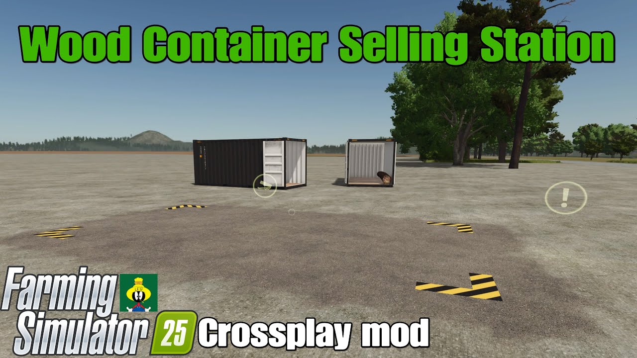 Wood Container Selling Station / FS25 crossplay mod - YouTube