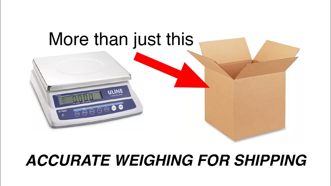 How to Accurately Weigh Items for Shipping - YouTube