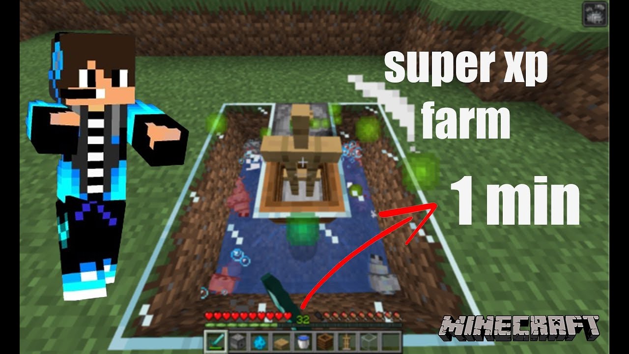 How to Build Super Fast XP Farm in Minecraft | SUPER XP FARM | 30 XP IN ...