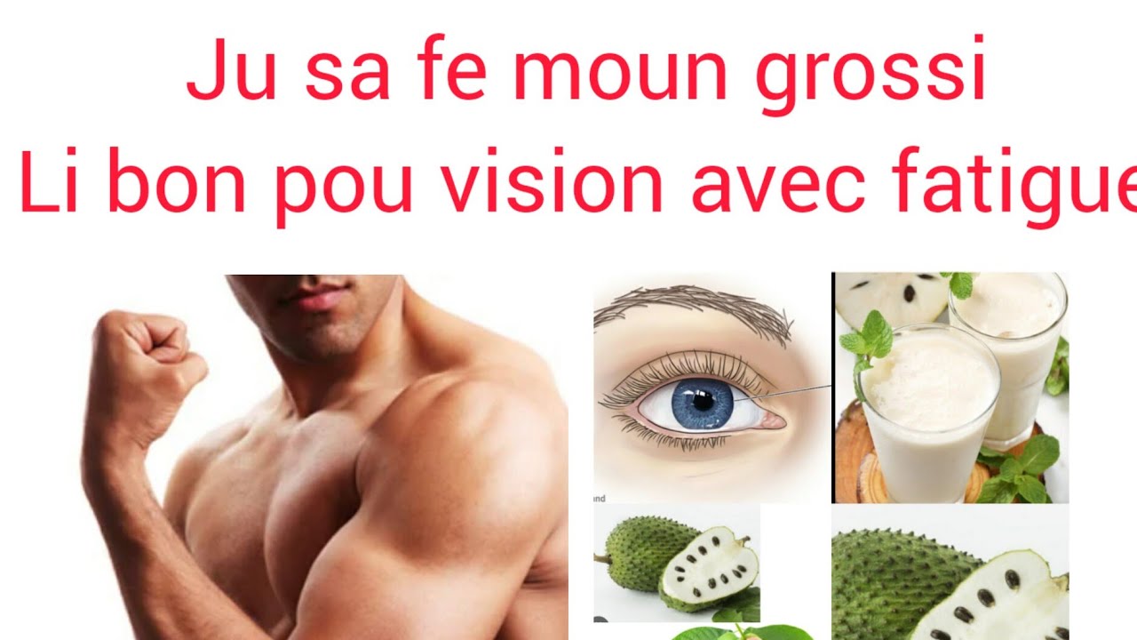 Ju korosol grossi moun yon bon ju naturel/booster système immunitaire ...