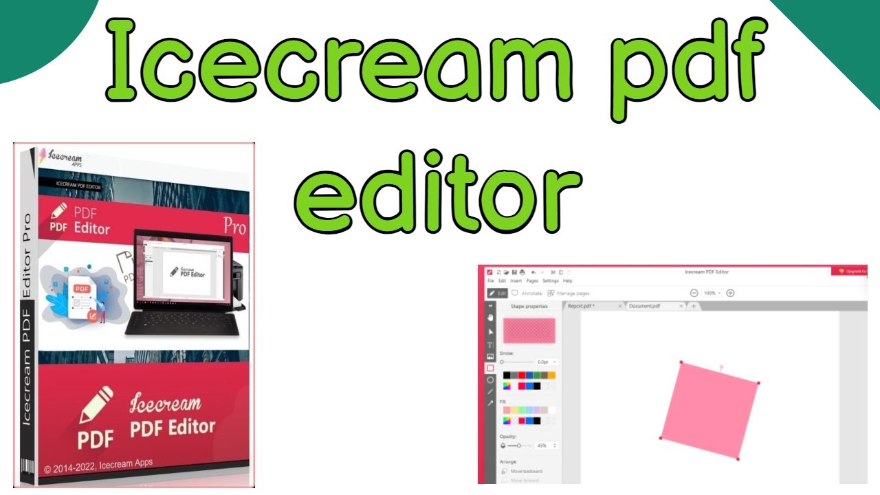 Icecream pdf editor | Edit any text in a PDF document | ease Edit PDF objects: move, resize ...
