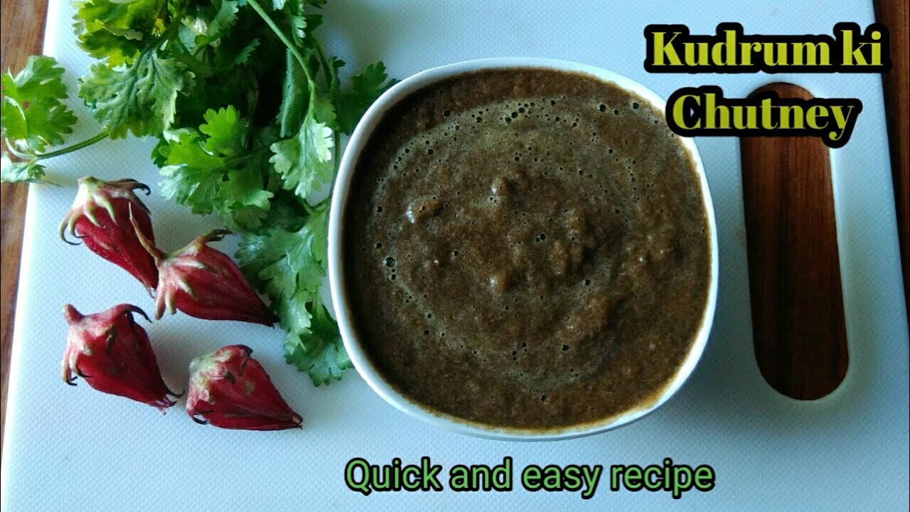 Kudrum ki Chutney ♥️Winter Special Chutney // Ambadi ke phoolo ki ...