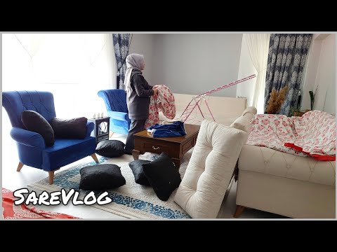 Sessiz Vlog🎑İFTAR VLOG🌸MİSAFİR İFTAR SOFRASI🌼DAĞINIK SALON TEMİZLİĞİ☘️KOLTUK TEMİZLİGİ#ramadan#vlog