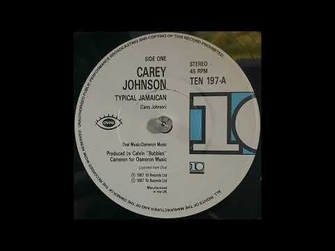 Carey Johnson – Typical Jamaican (1987, Vinyl) - Discogs