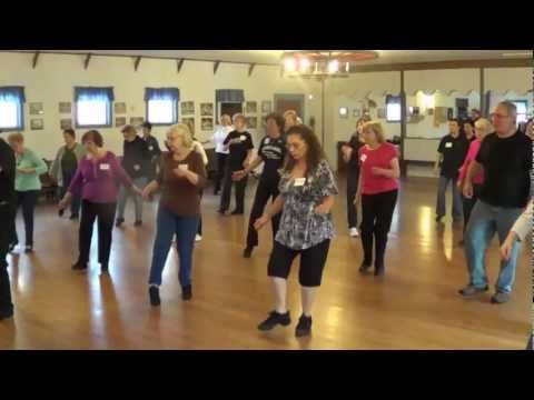 CHA CHA ESPANA Line Dance @ 2012 STURBRIIDGE, MA. Workshop with IRA & FORTY