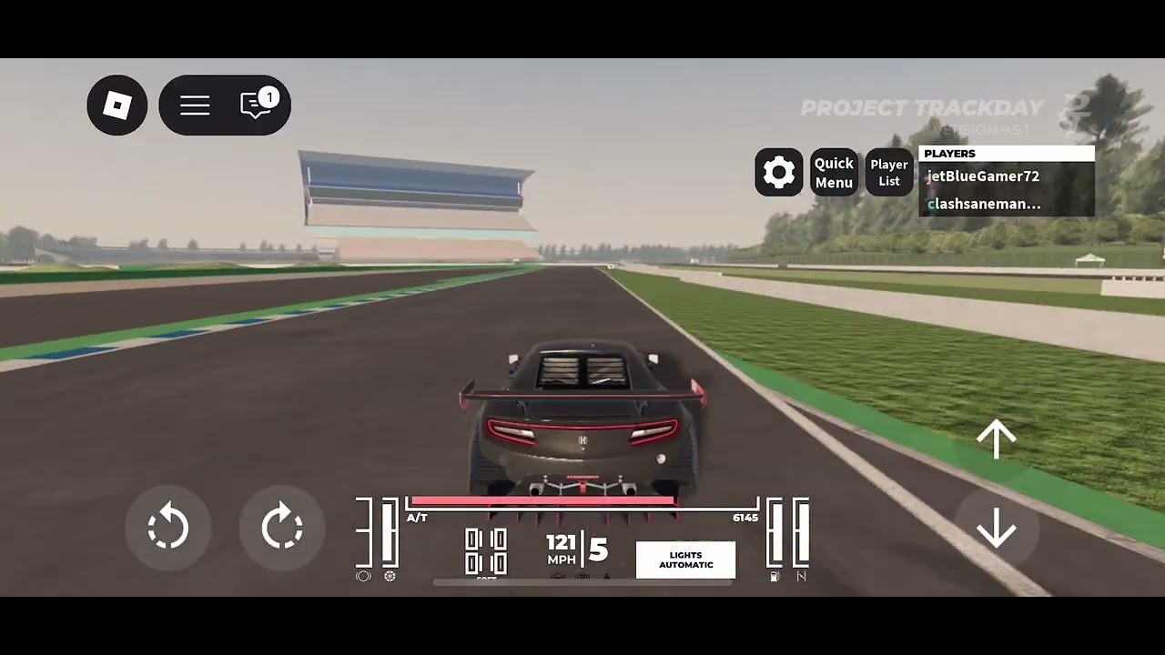 Roblox Project Trackday but if I complete a lap without losing control ...