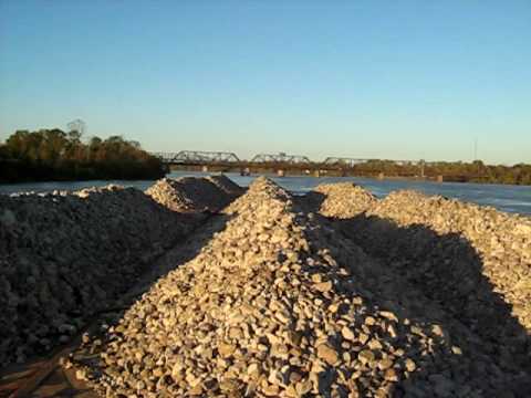 M/V The Mule going through Simmesport Bridge with 8 loads - YouTube